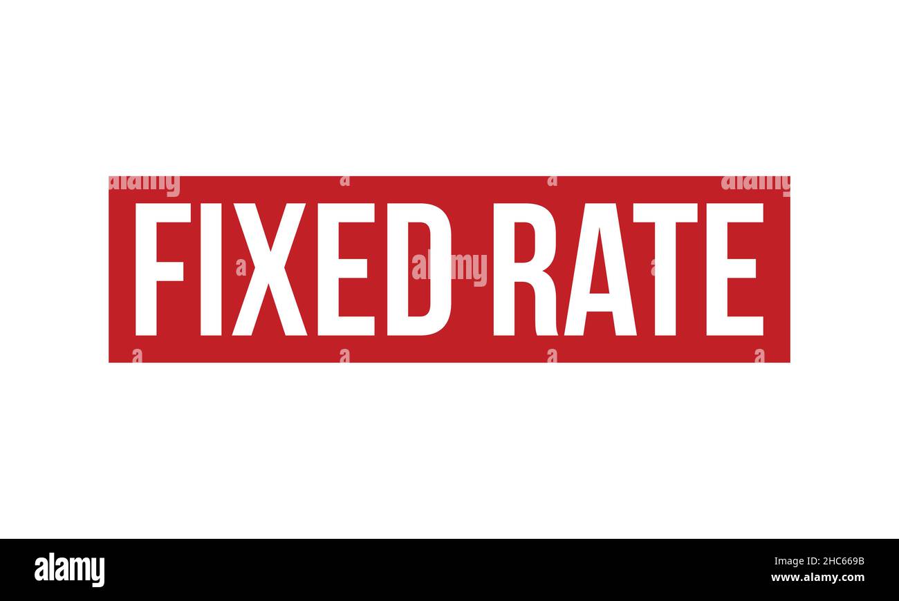 Fixed Rate Rubber Stamp. Red Fixed Rate Rubber Grunge Stamp Seal Vector ...