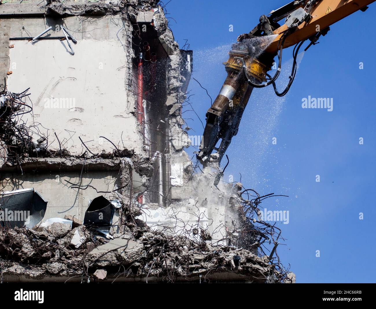 Shot of the demolition contractor Stock Photo - Alamy
