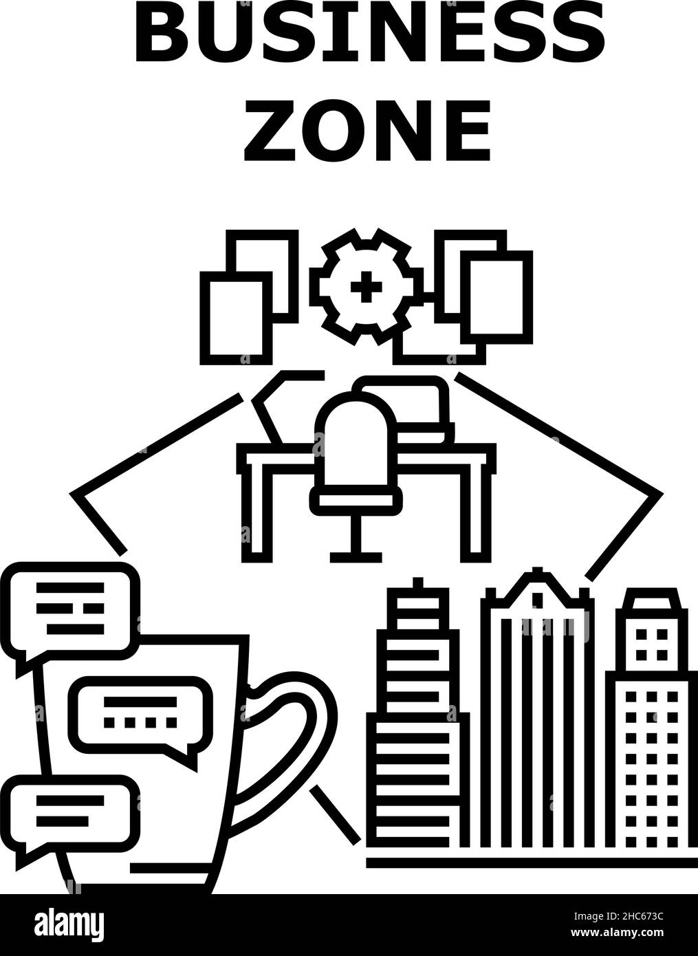 Business zone icon vector illustration Stock Vector Image & Art - Alamy