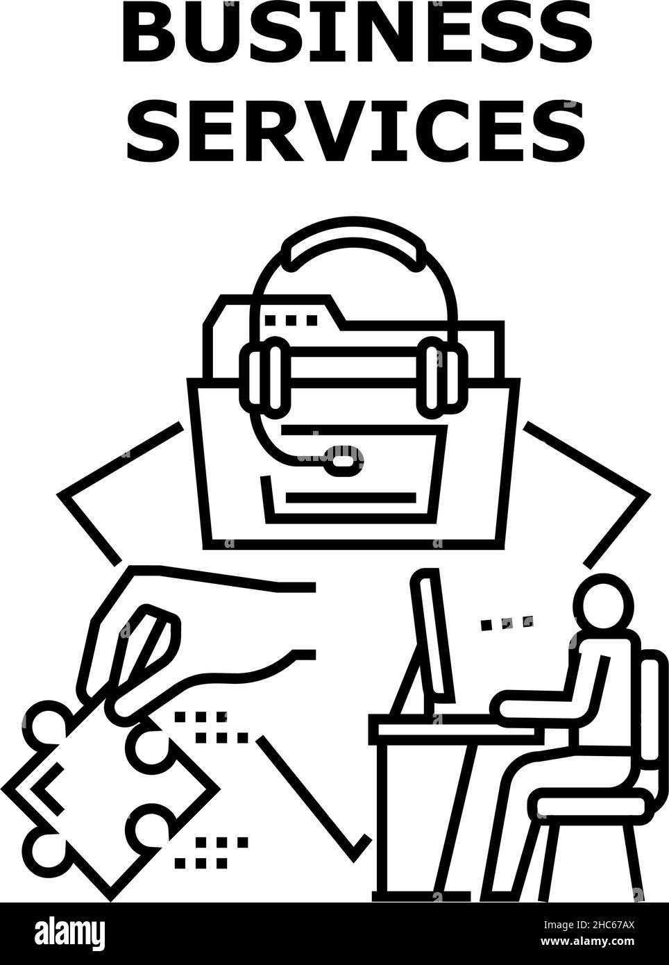 Business services icon vector illustration Stock Vector Image & Art - Alamy