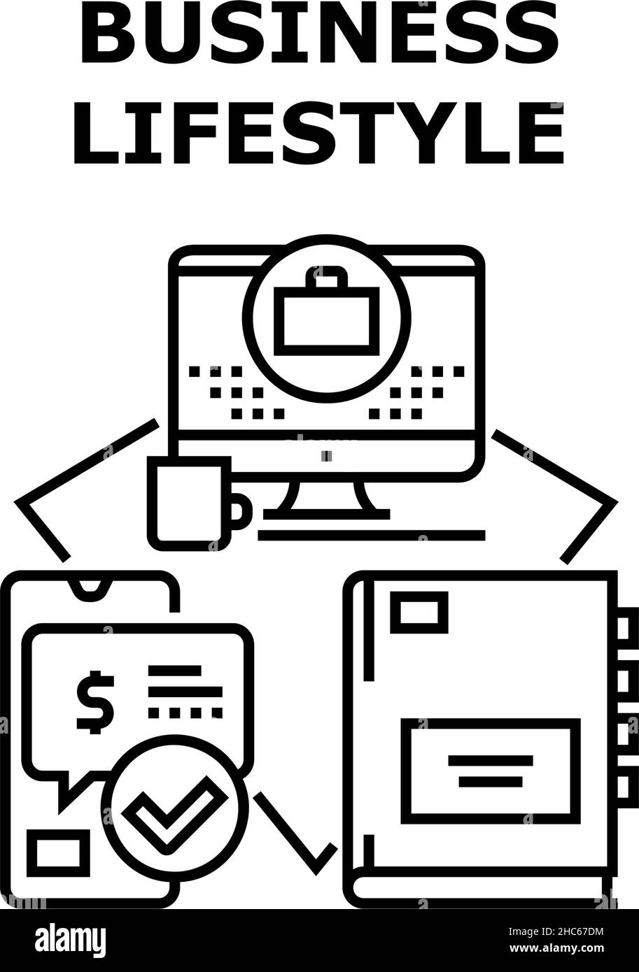 Business lifestyle icon vector illustration Stock Vector Image & Art ...