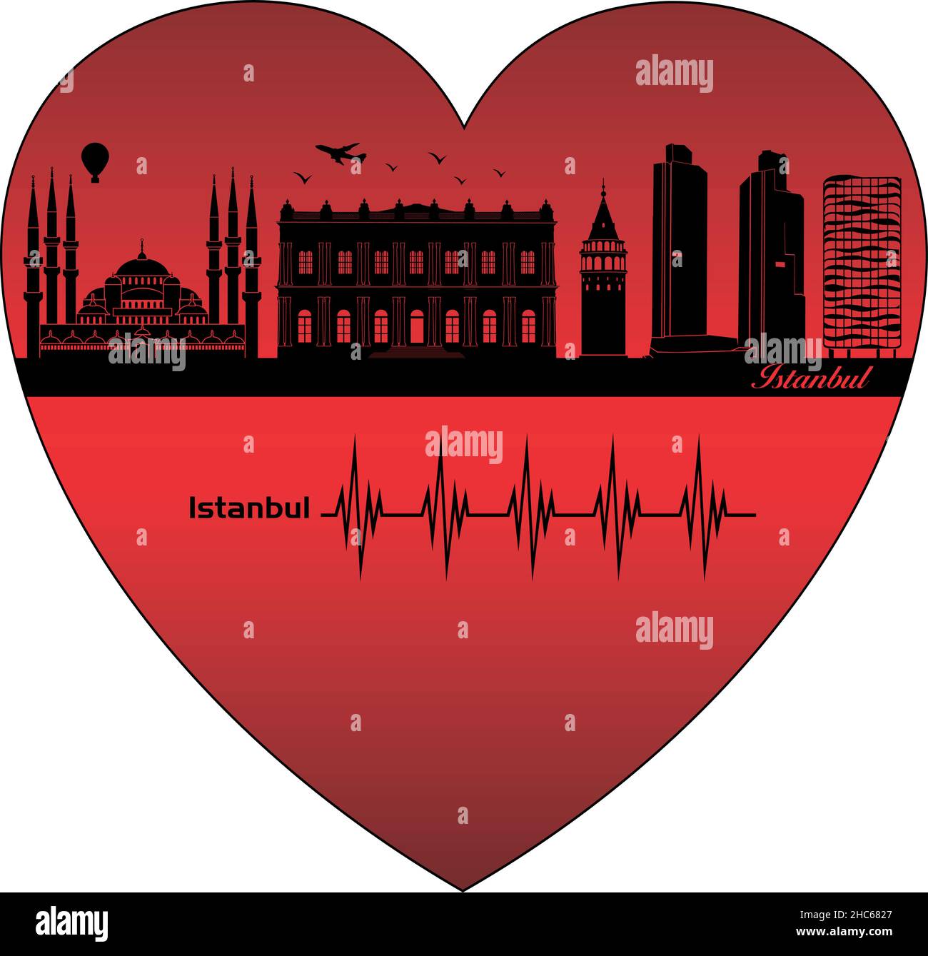 Landmarks istanbul landmark Stock Vector Images - Alamy