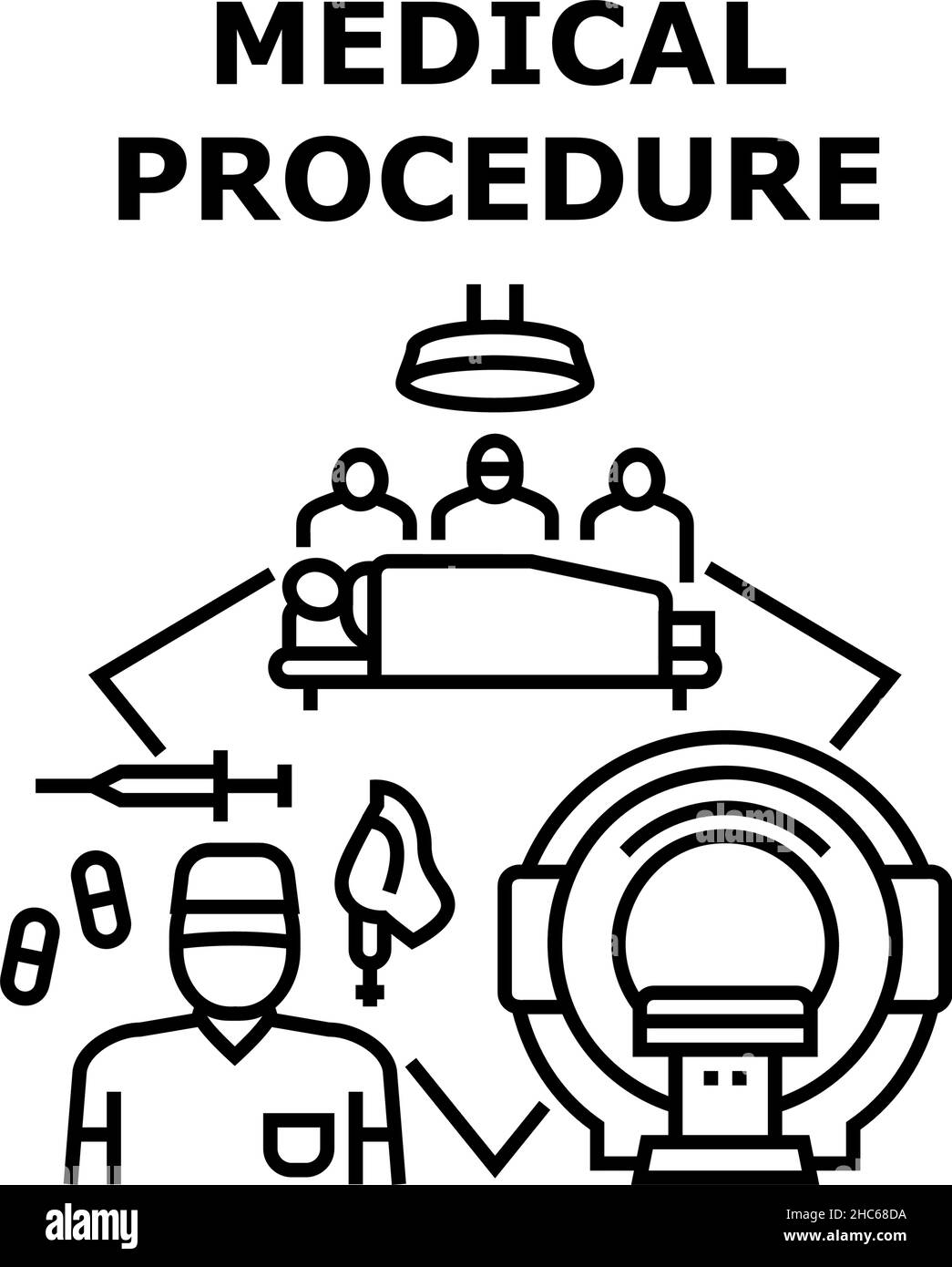 Medical procedure icon vector illustration Stock Vector Image & Art - Alamy