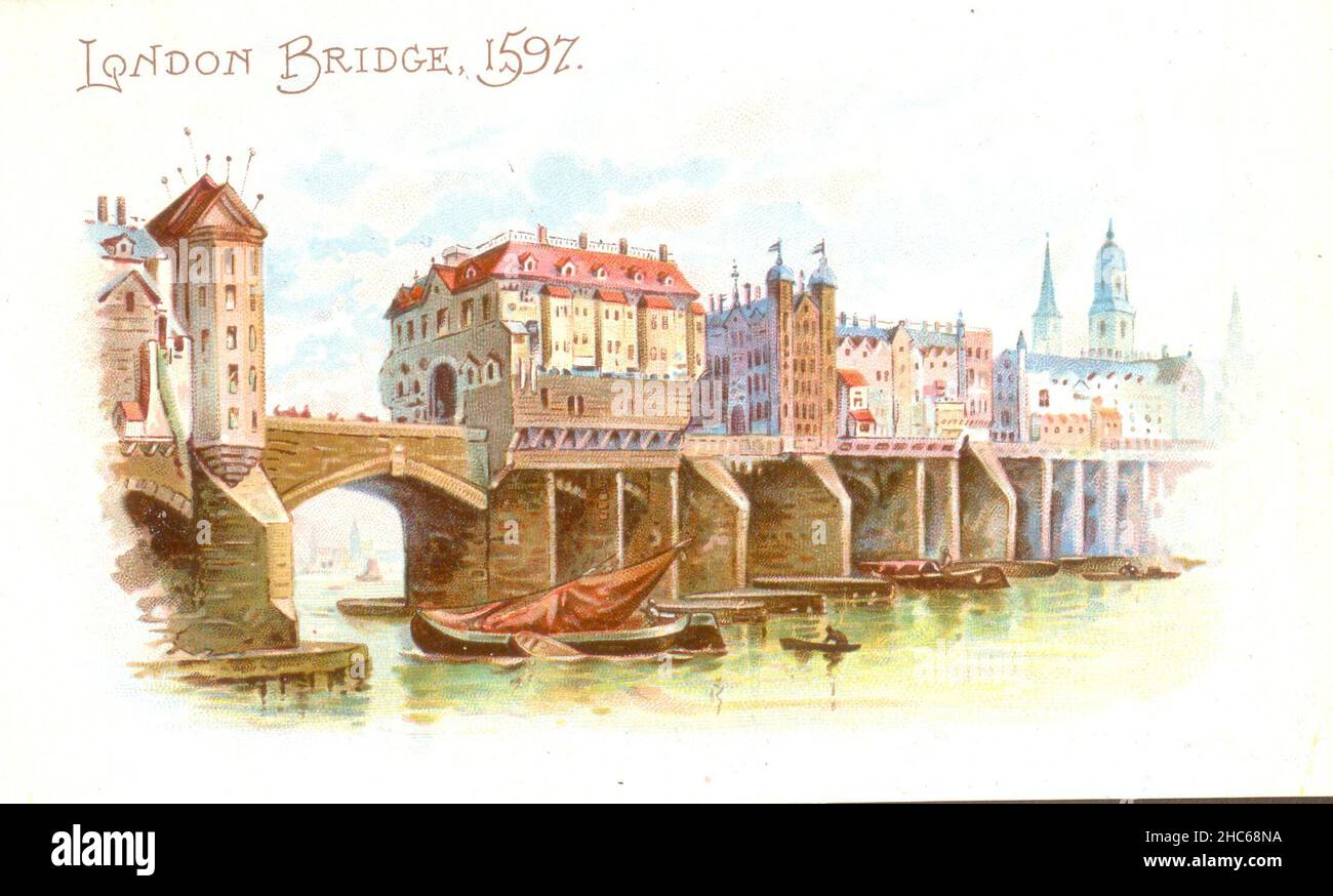16th century london bridge hi-res stock photography and images - Alamy
