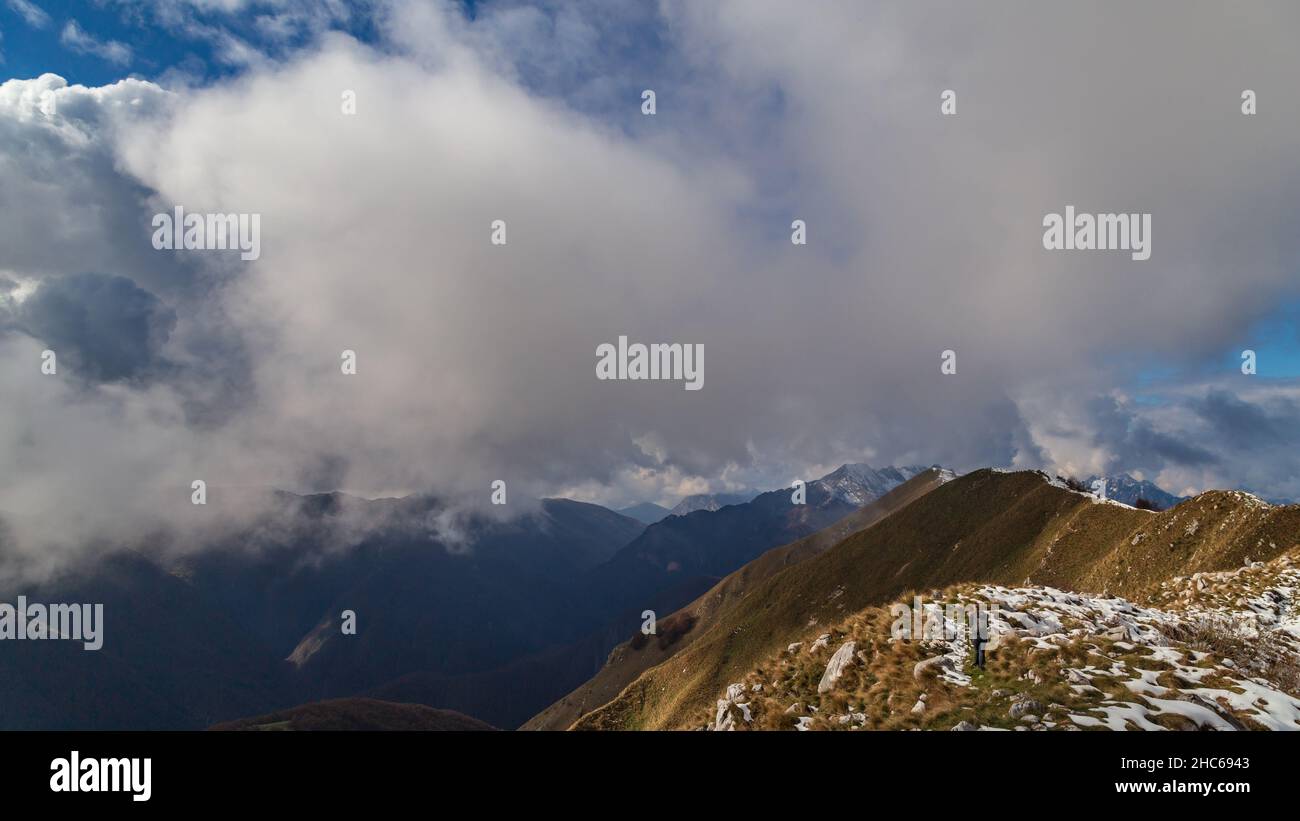 October day in the mountains of Val di Resia, in Friuli-Venezia Giulia ...