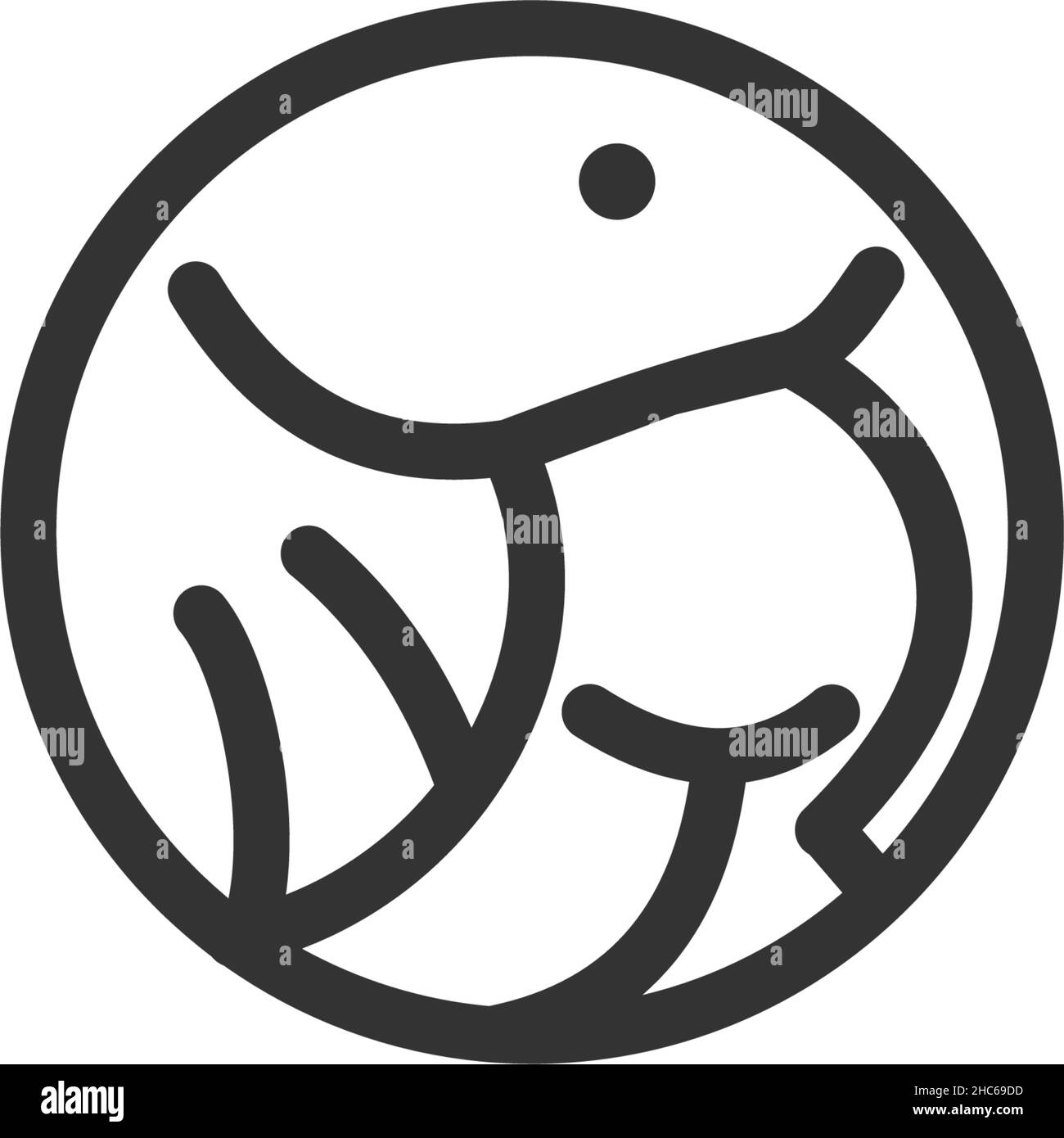 Fun circle logo Black and White Stock Photos & Images - Alamy