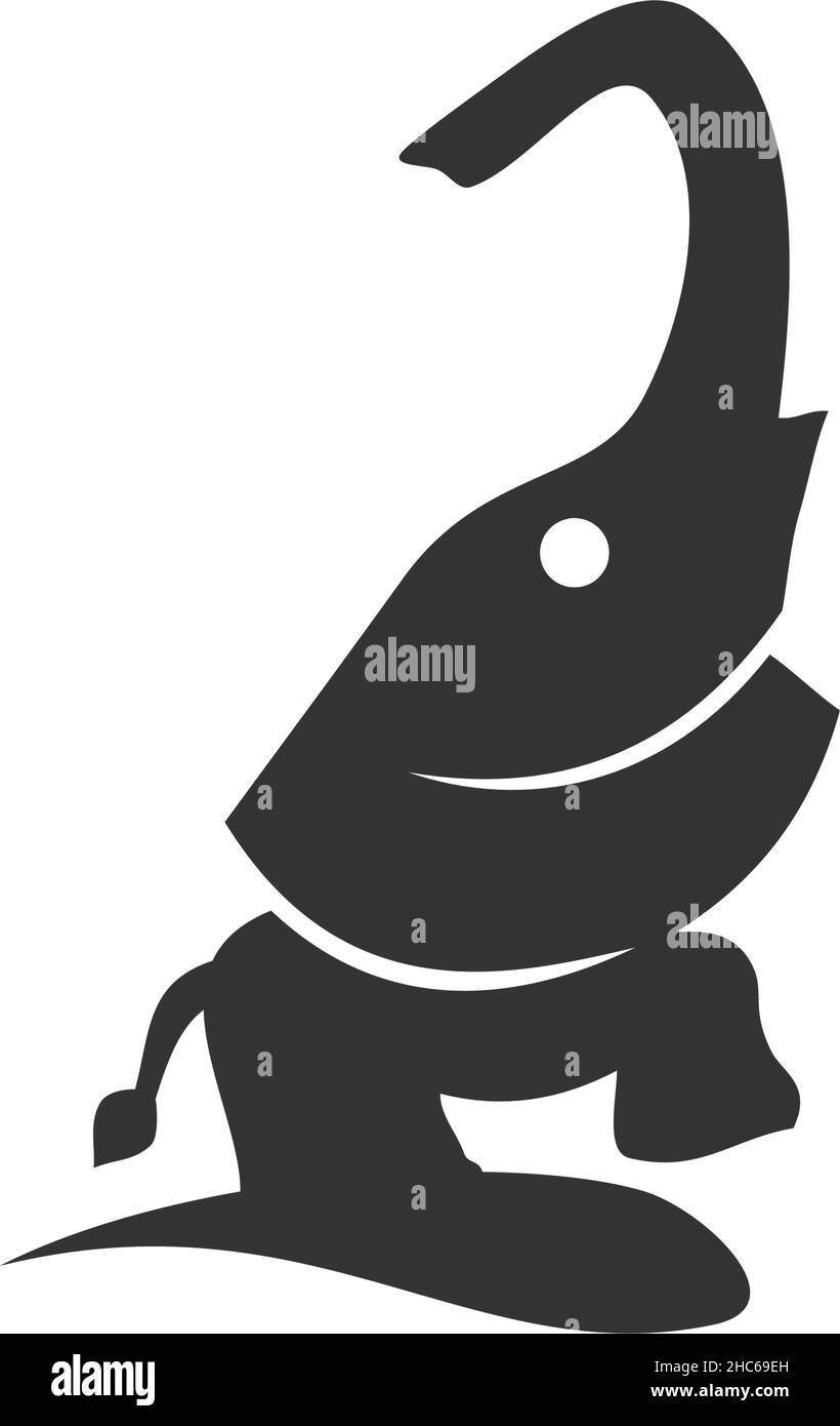 African elephant side profile Stock Vector Images - Alamy