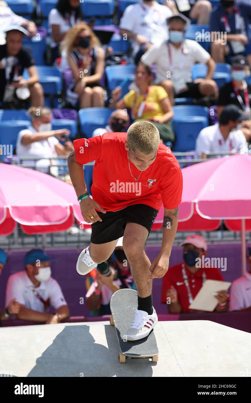 JULY 25th, 2021 - TOKYO, JAPAN: Angelo CARO NARVAEZ of Peru in action ...