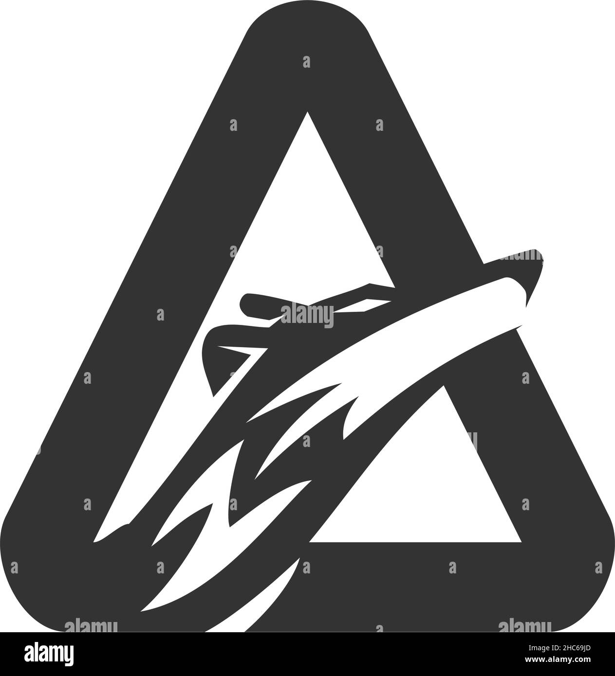 Wolf initial A Illustration Icon Brand Isolated Stock Vector Image ...
