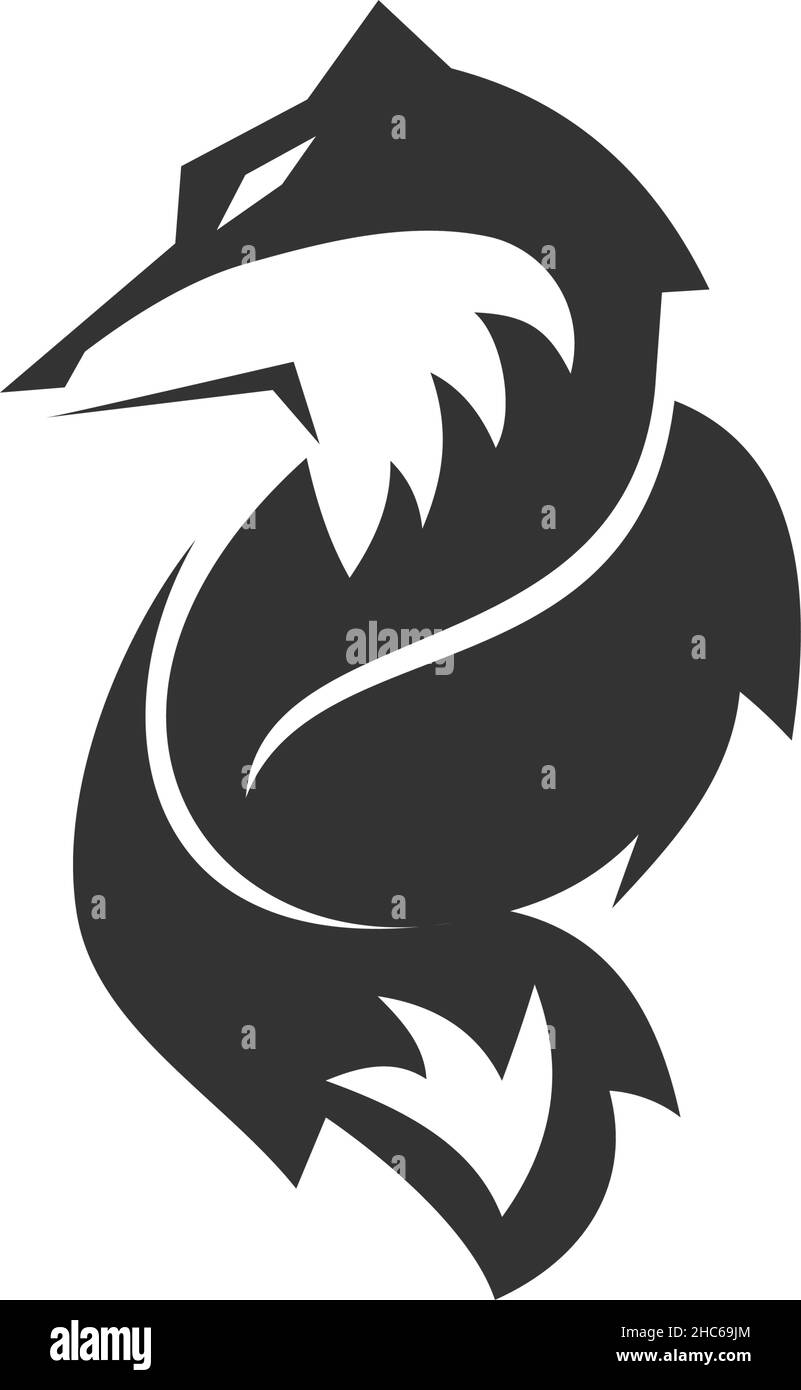 wolf Emblem Mascot Illustration Icon Brand Isolated Stock Vector Image ...