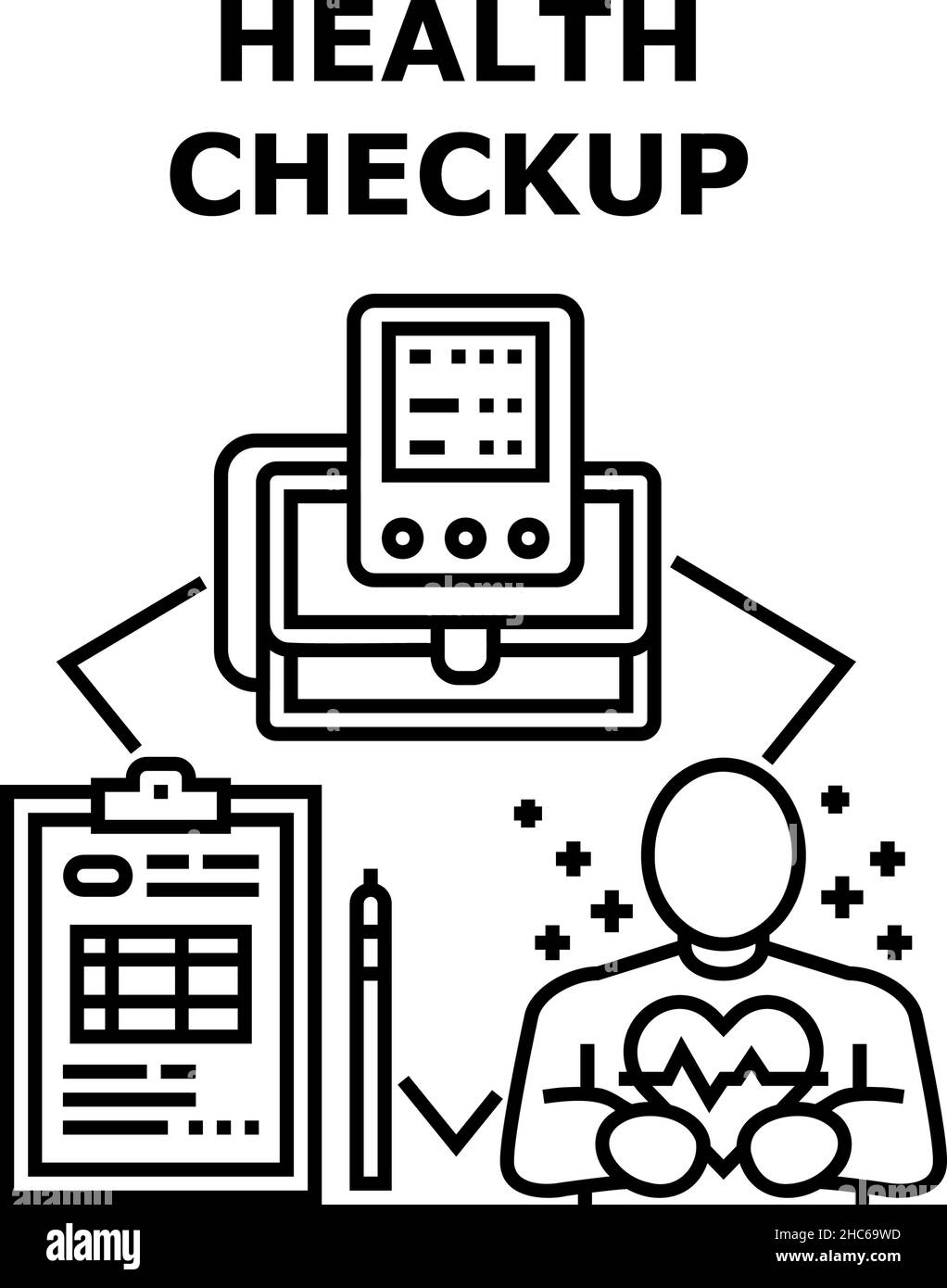 Health checkup icon vector illustration Stock Vector Image & Art - Alamy