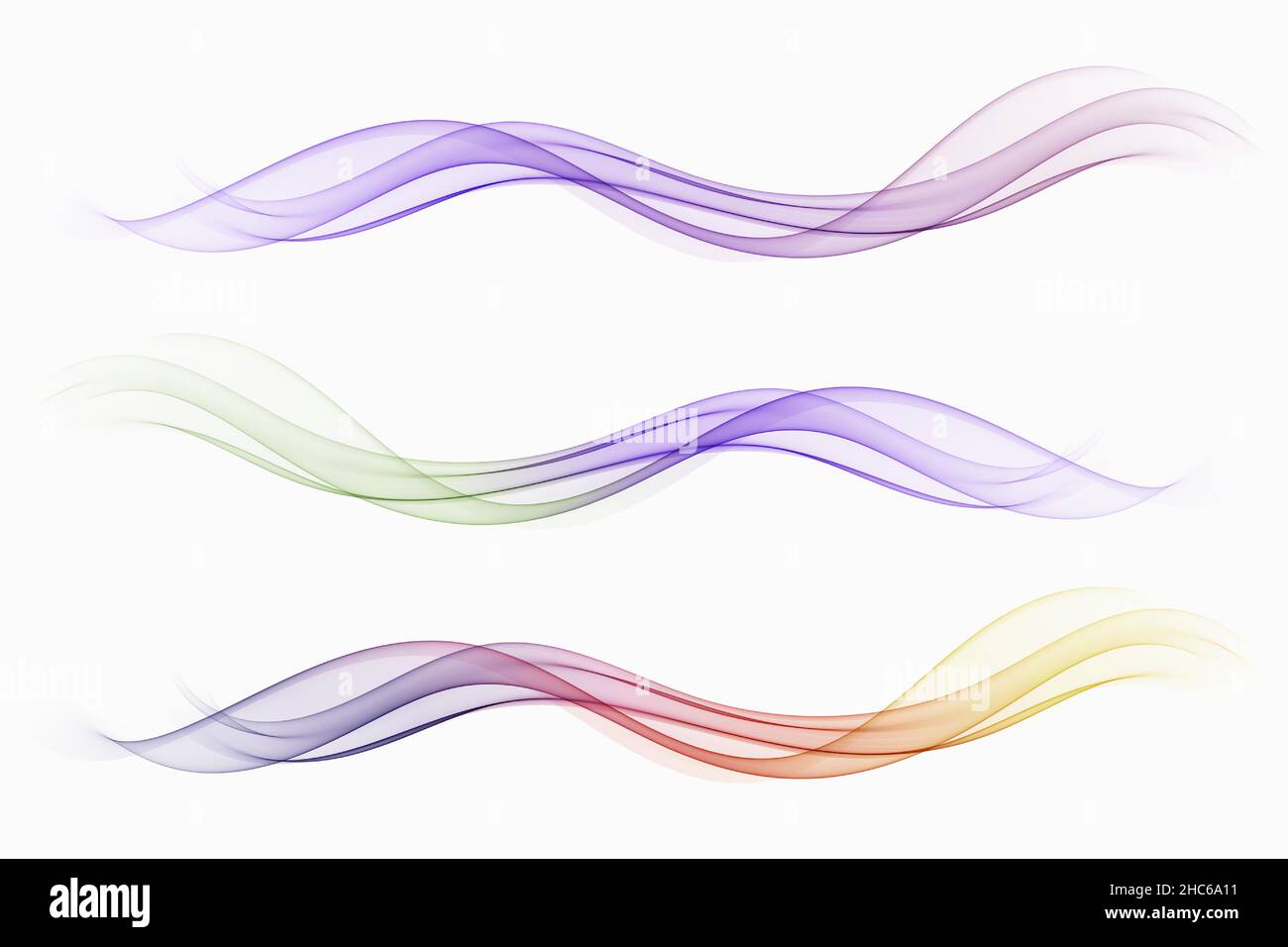 Collection of wavy vector shapes. Transparent element Wave background ...