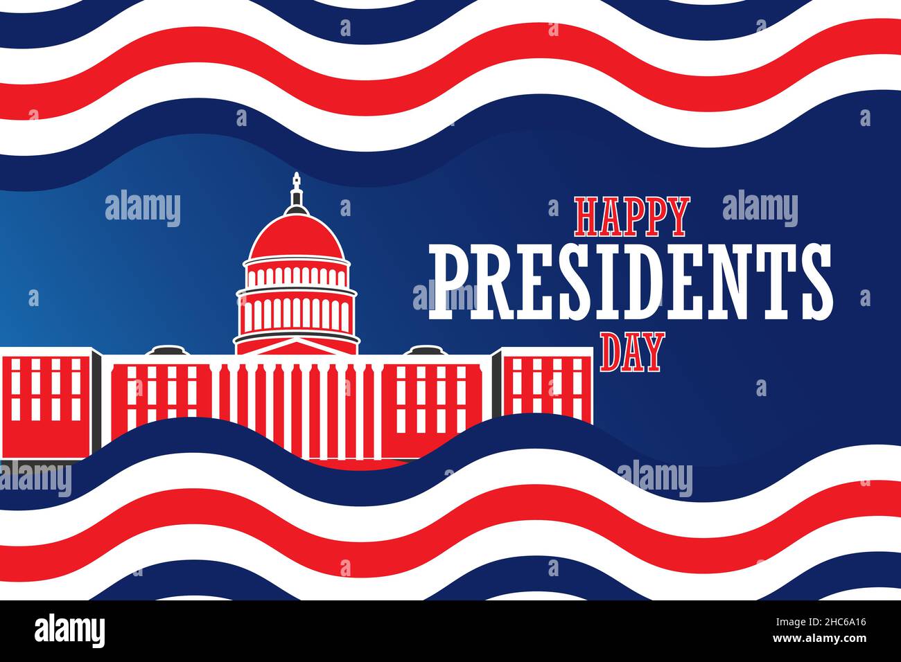 happy president's day poster illustration, great for president's day ...