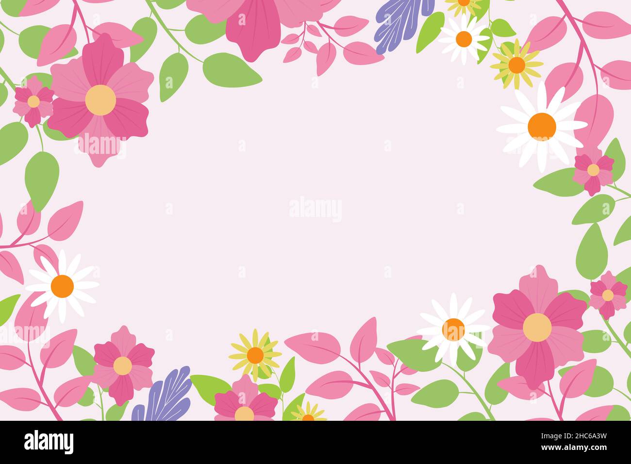 Spring Background, with bright elegant colors looks fresh with blooming ...