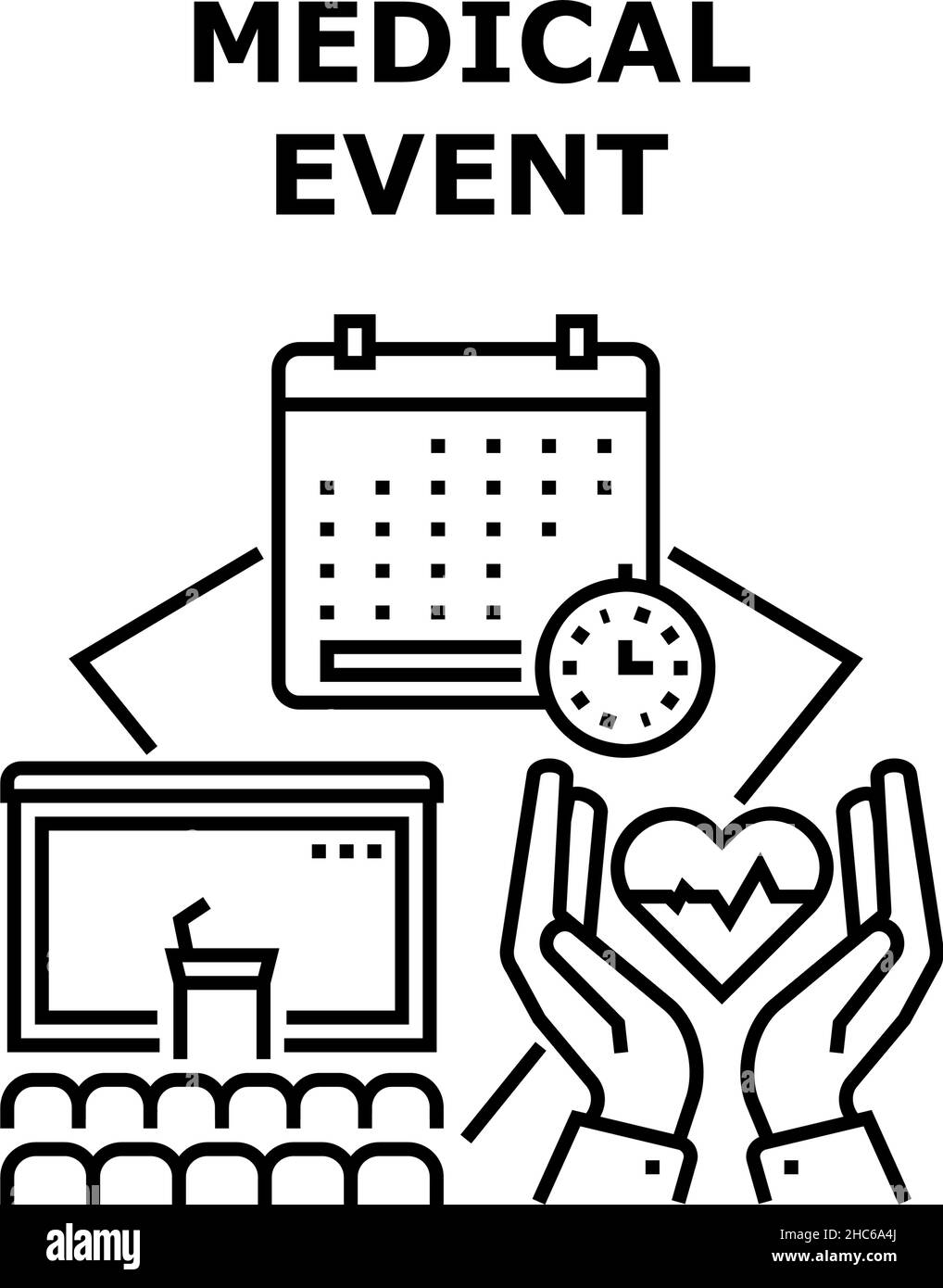 Medical event icon vector illustration Stock Vector Image & Art - Alamy