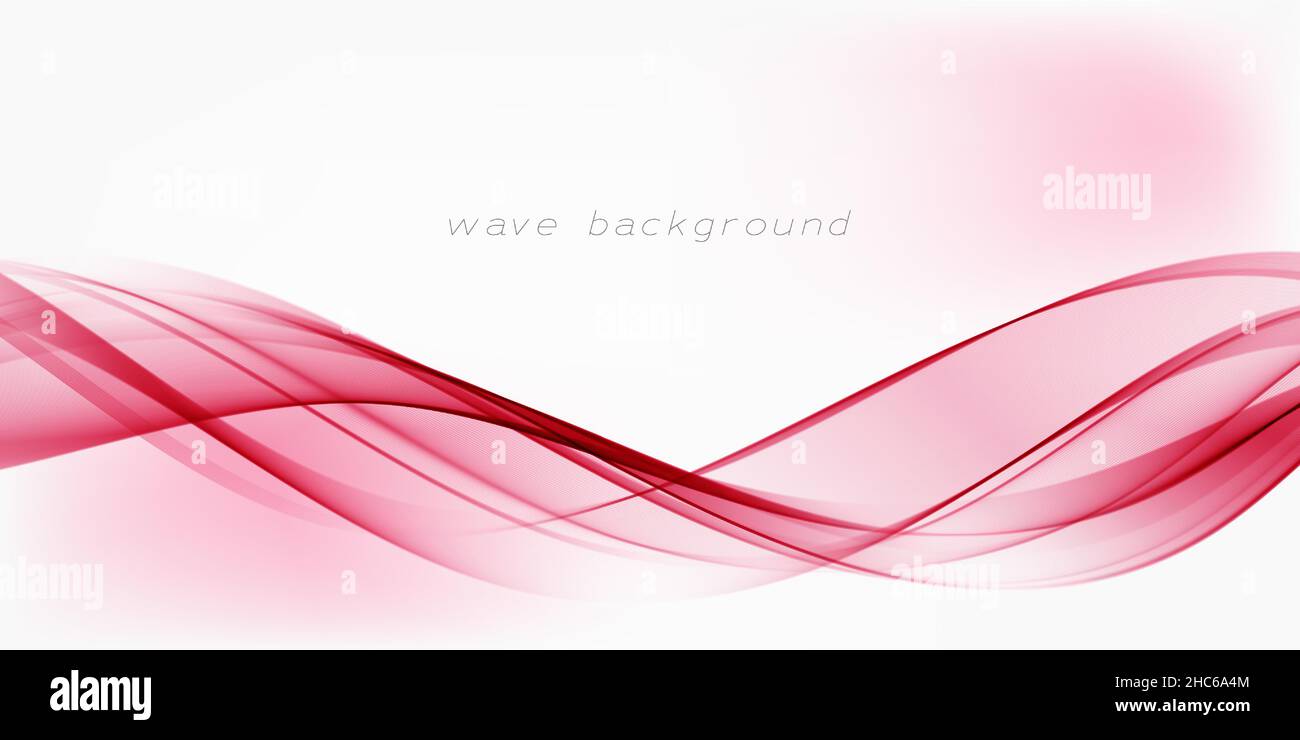 Abstract vector red wave,softness smooth dynamic illustration Stock ...