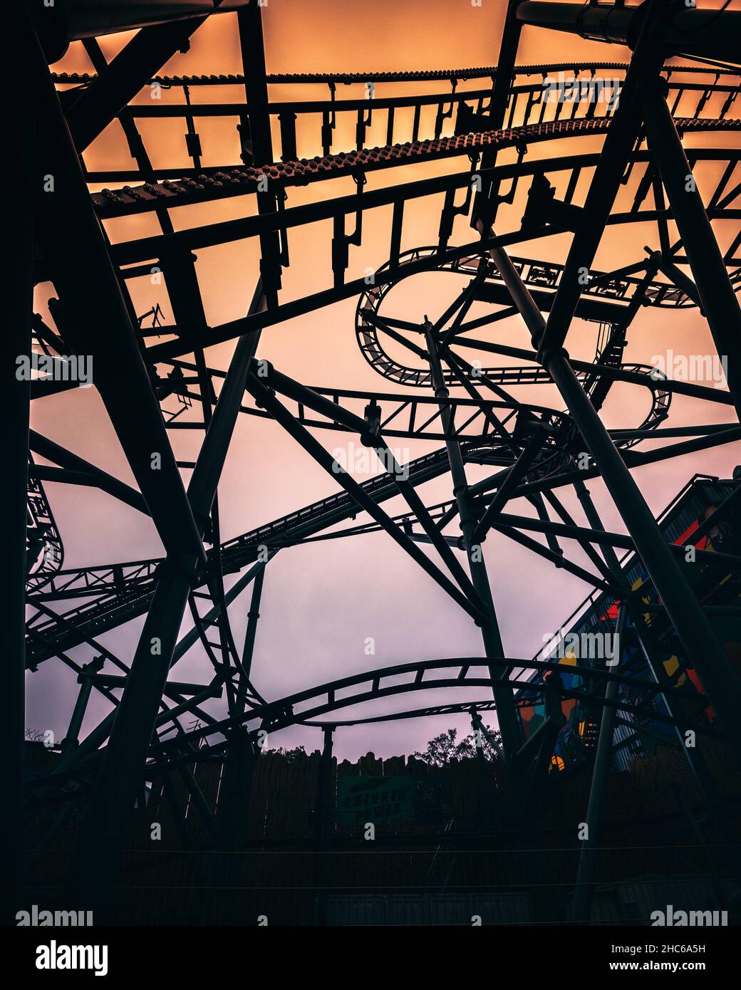 Roller coaster amusement park hi-res stock photography and images - Alamy