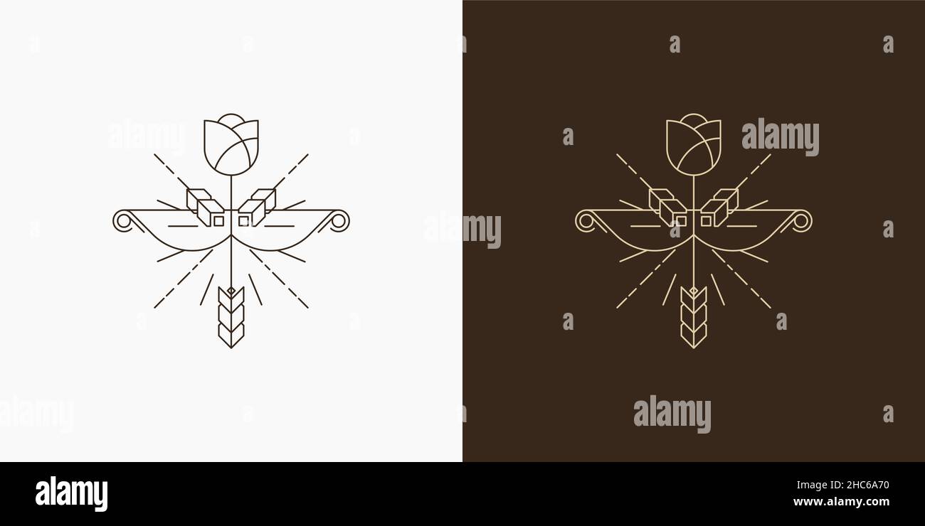 line are creative illustration and symbol for logo Stock Vector Image ...