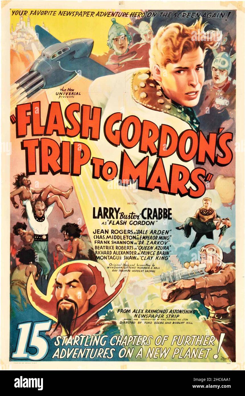 BUSTER CRABBE in FLASH GORDON'S TRIP TO MARS (1938), directed by ROBERT ...