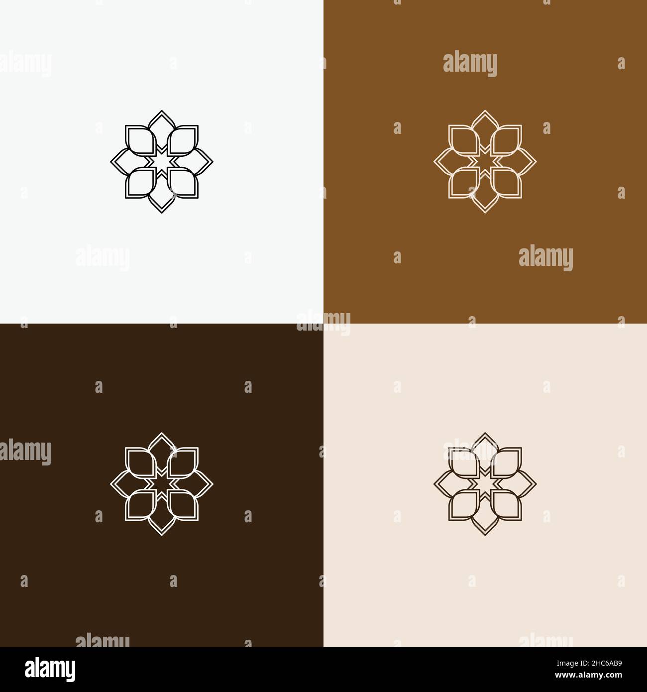 minimal line art symbol and icon for logo template Stock Vector Image ...