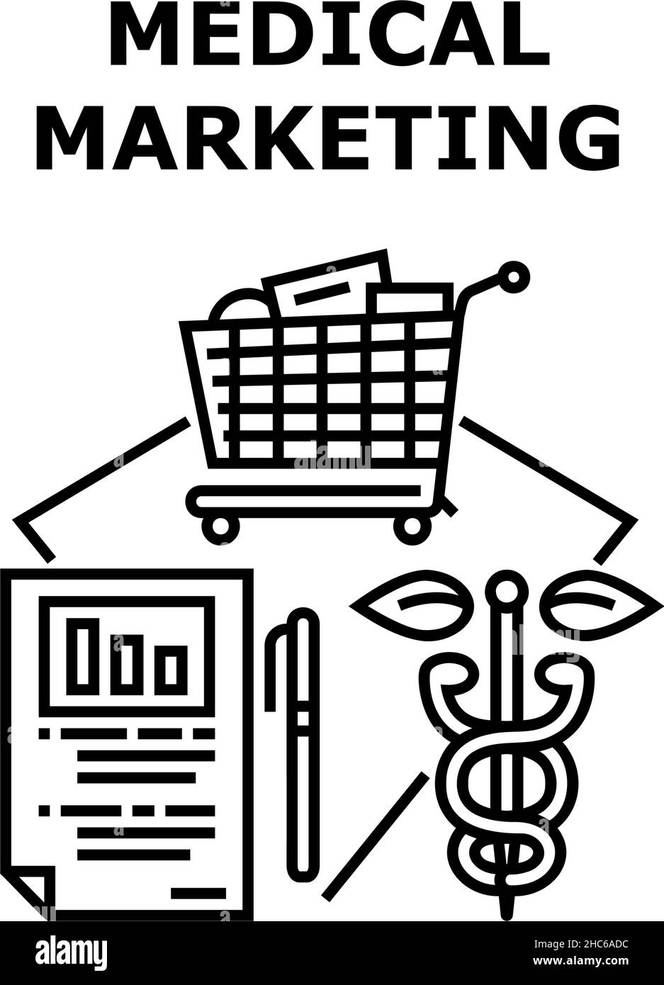 Medical dental background design stethoscope Black and White Stock ...