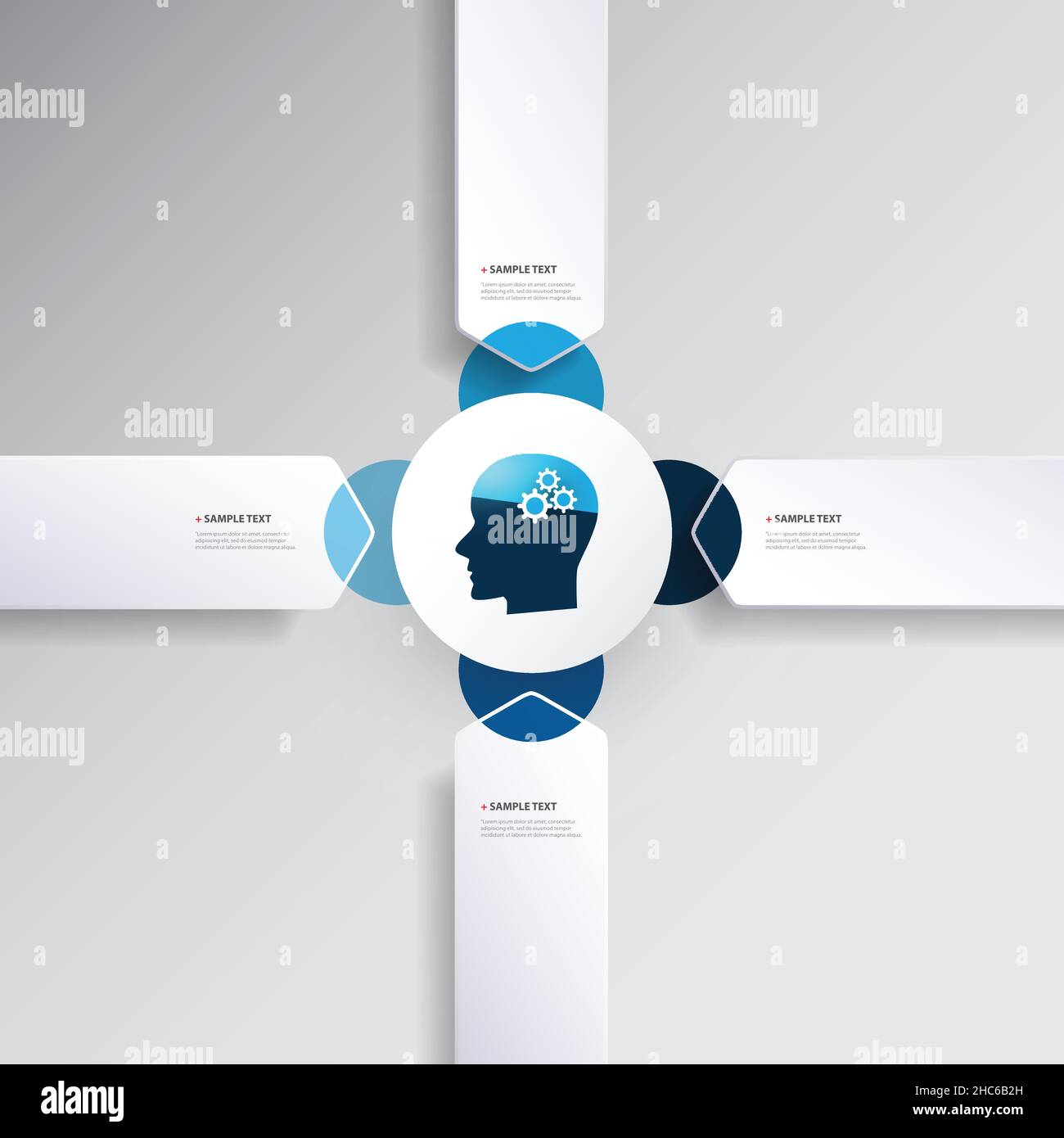 Blue Modern Style Infographics Design with Artificial Intelligence ...