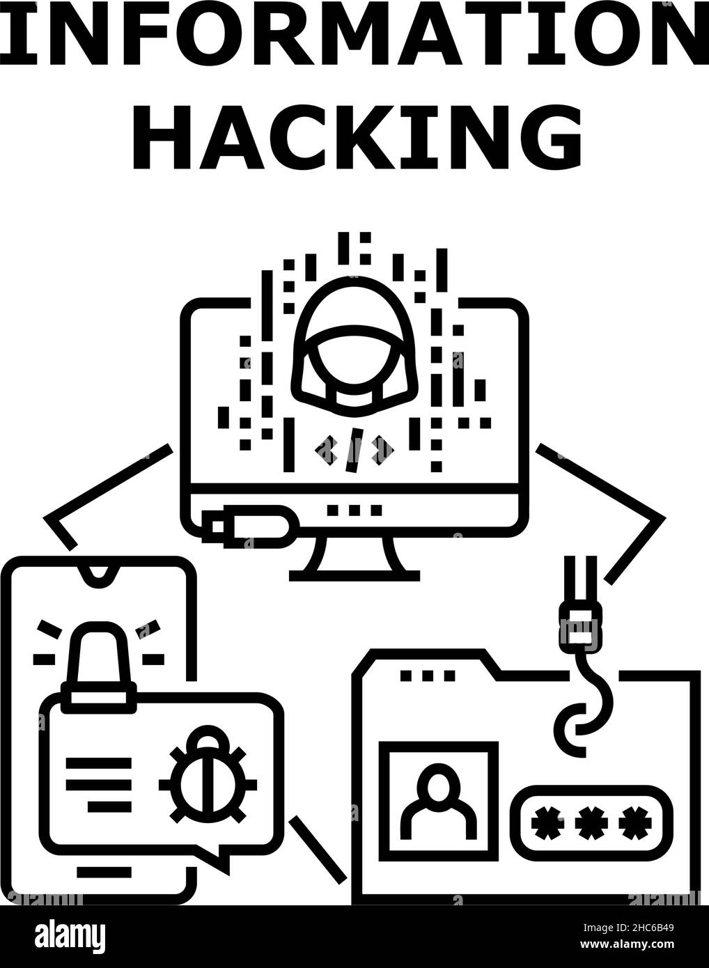 Information hacking icon vector illustration Stock Vector Image & Art ...