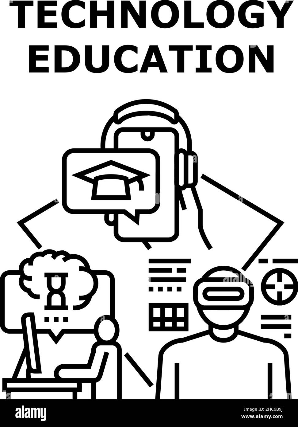 Technology education icon vector illustration Stock Vector Image & Art ...