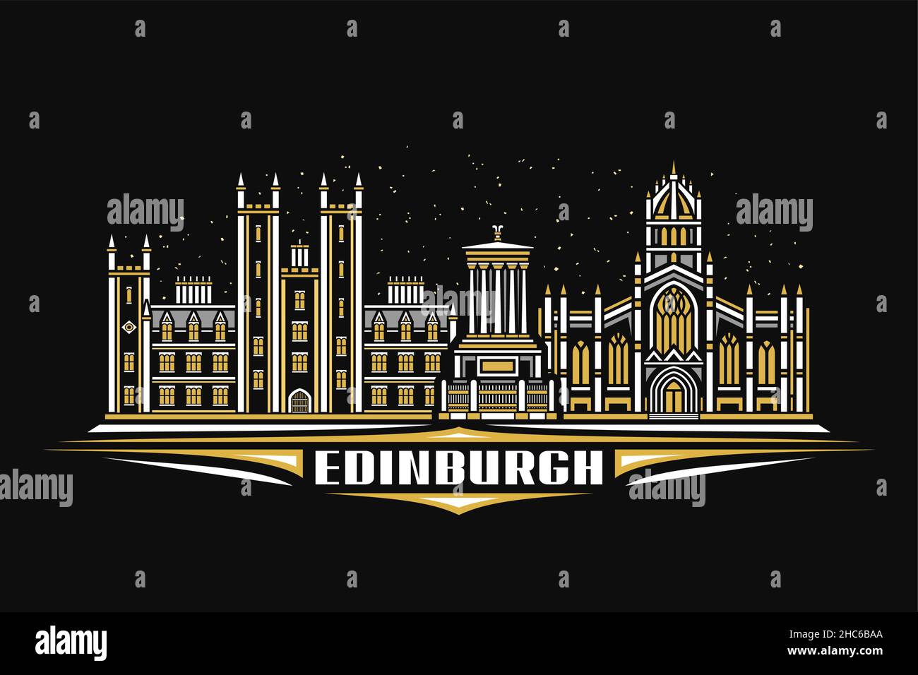 Urban landscape uk night Stock Vector Images - Alamy