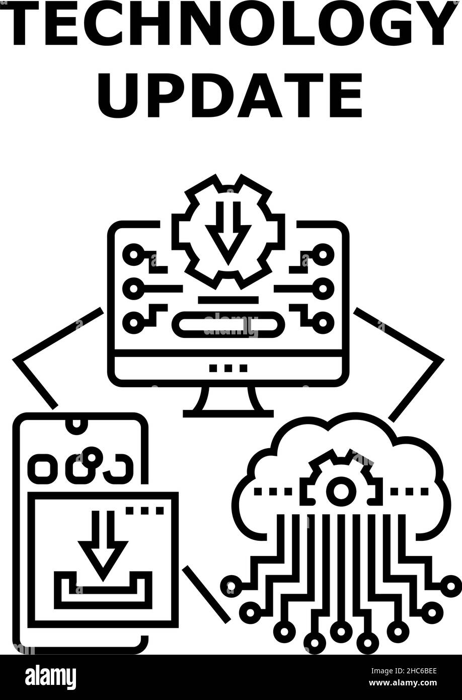 Technology update icon vector illustration Stock Vector Image & Art - Alamy