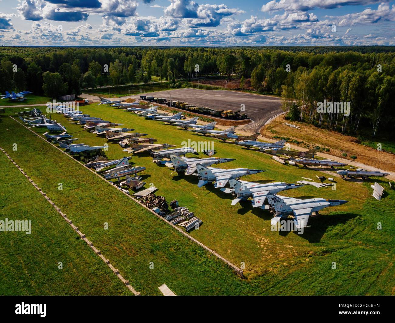 Aerial view military base in hi-res stock photography and images - Alamy