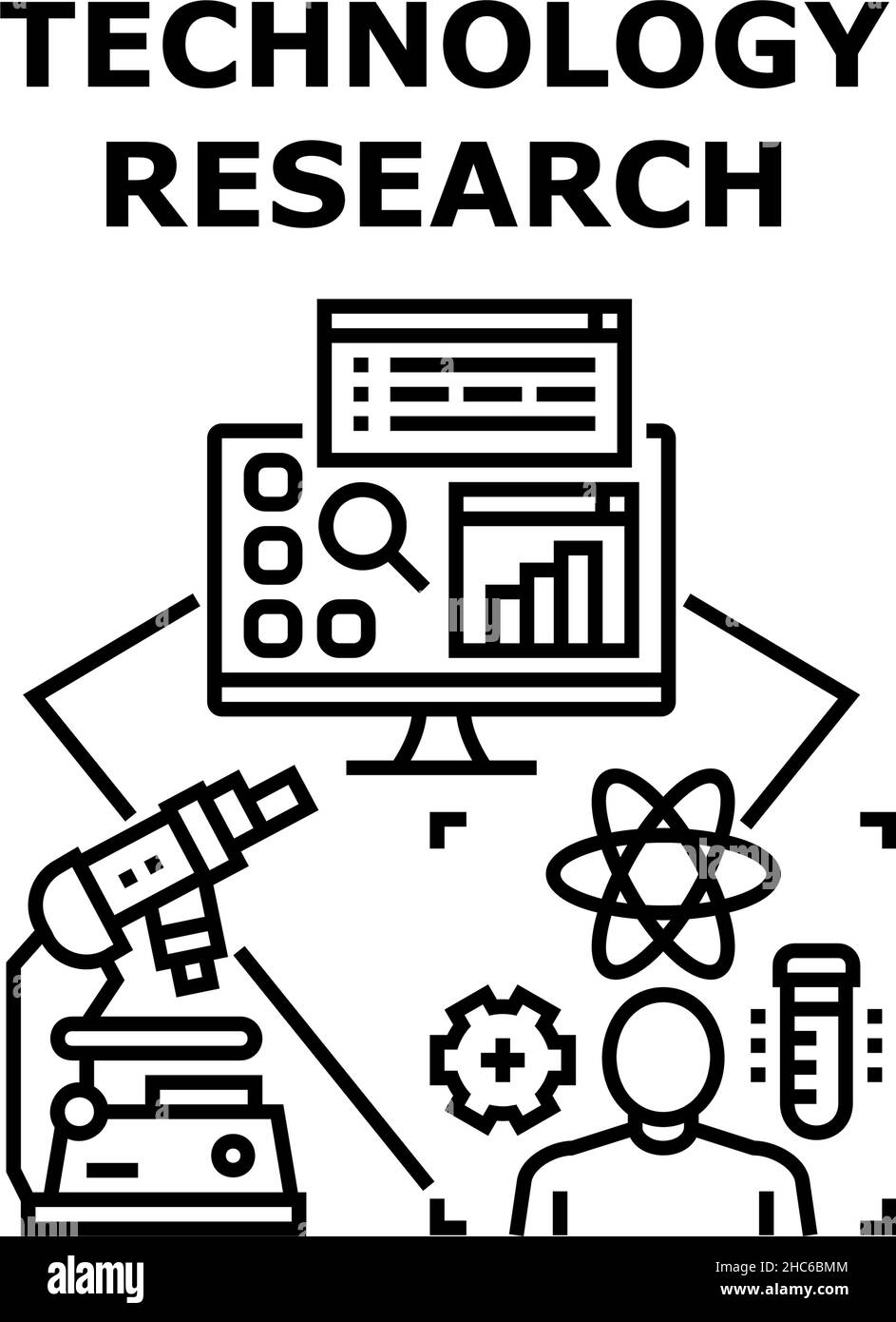 Technology research icon vector illustration Stock Vector Image & Art ...