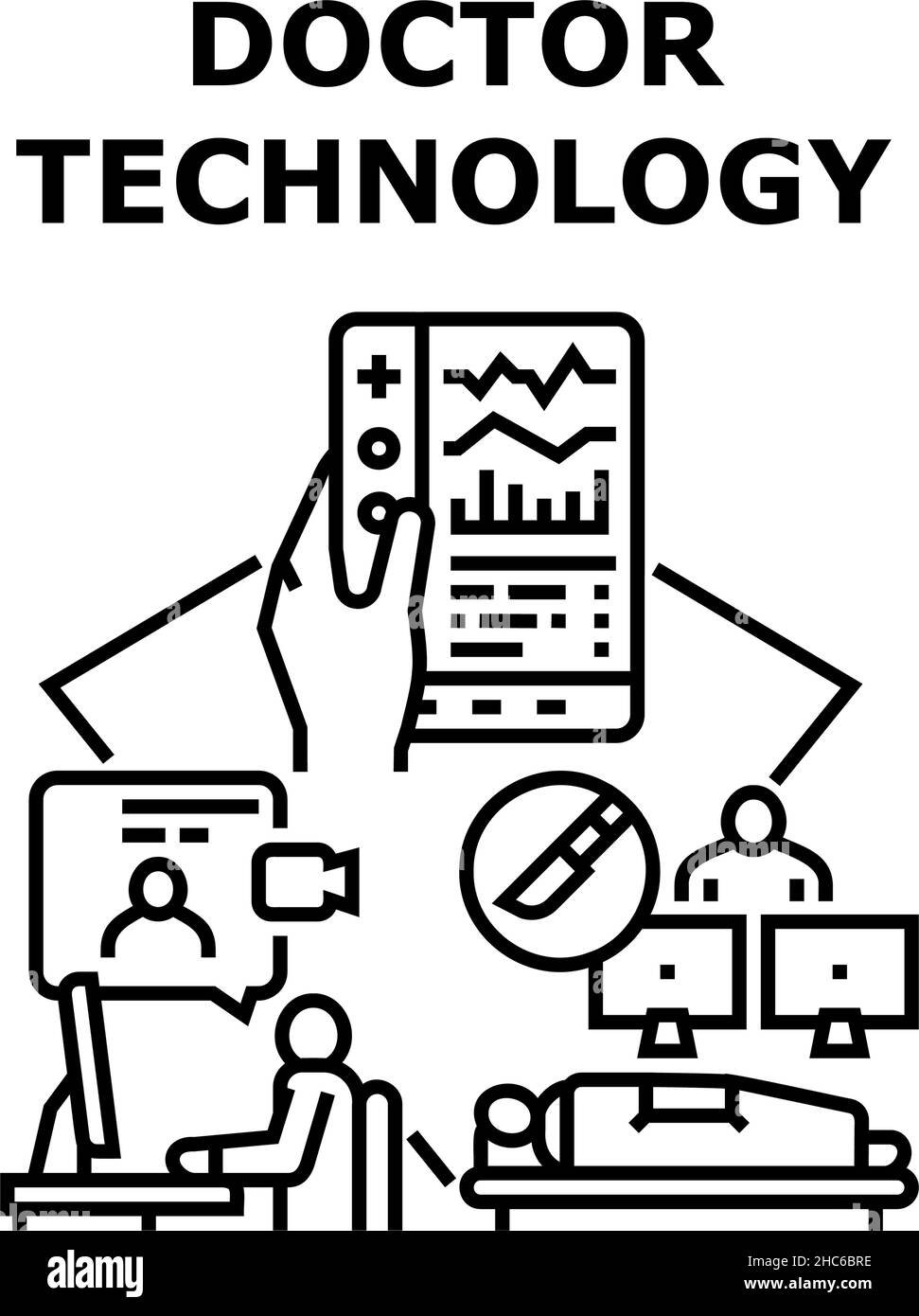 Doctor technology icon vector illustration Stock Vector Image & Art - Alamy