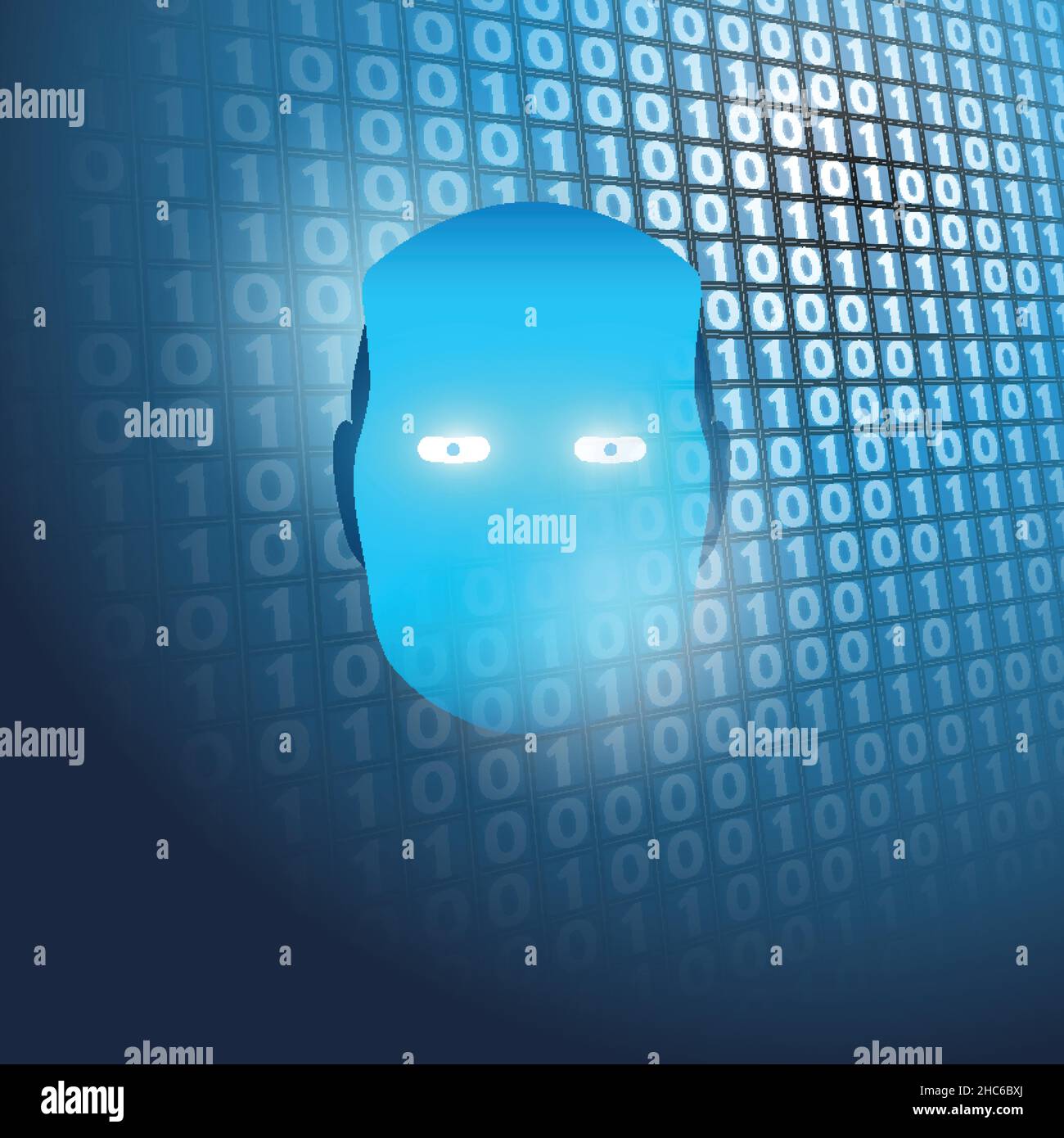 Modern Style Futuristic Machine and Deep Learning, Artificial ...