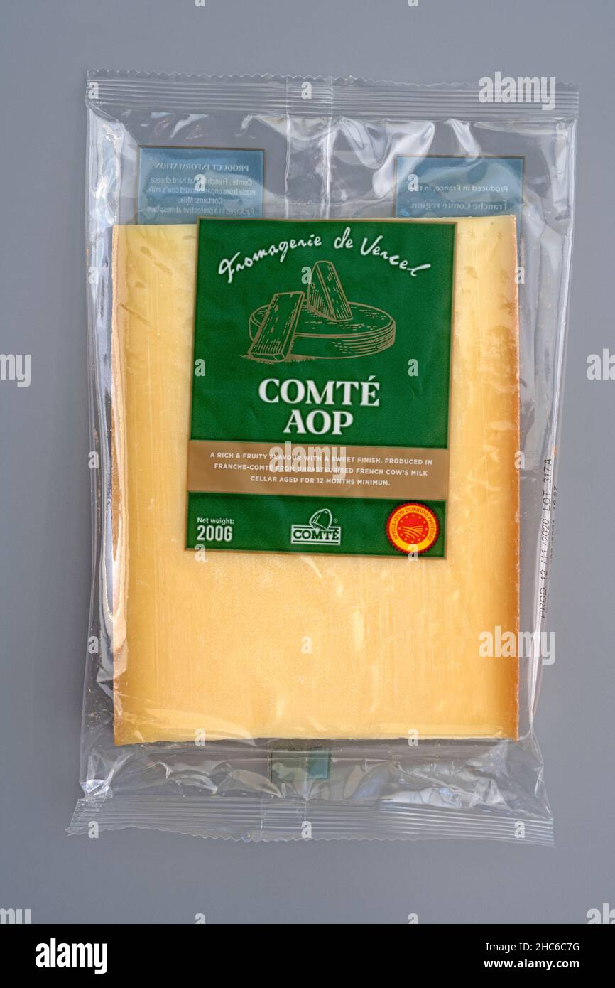 Comte Aop cheese Stock Photo - Alamy