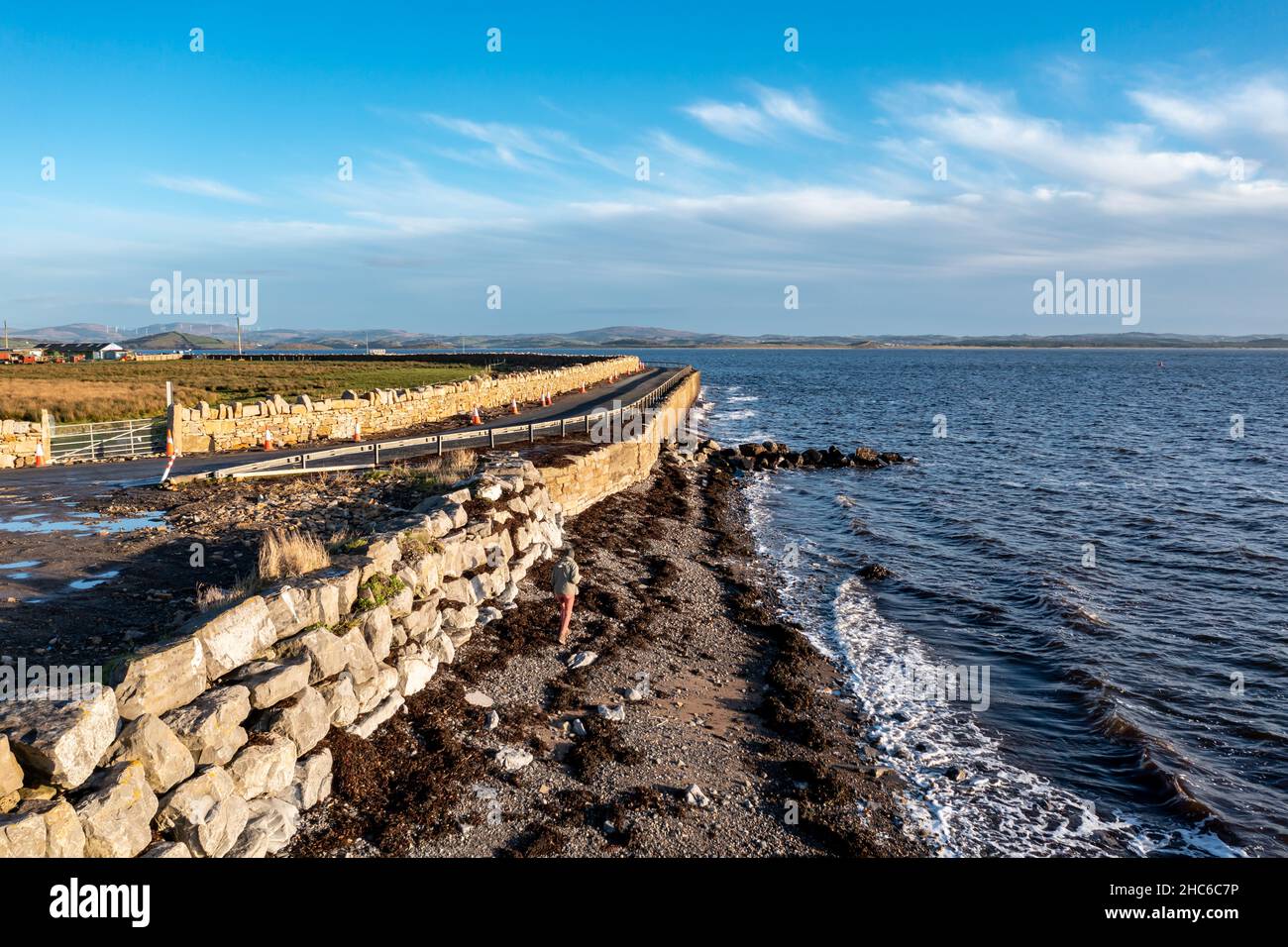 Coastal road next to the Atlantic in Mountcharles in County Donegal ...