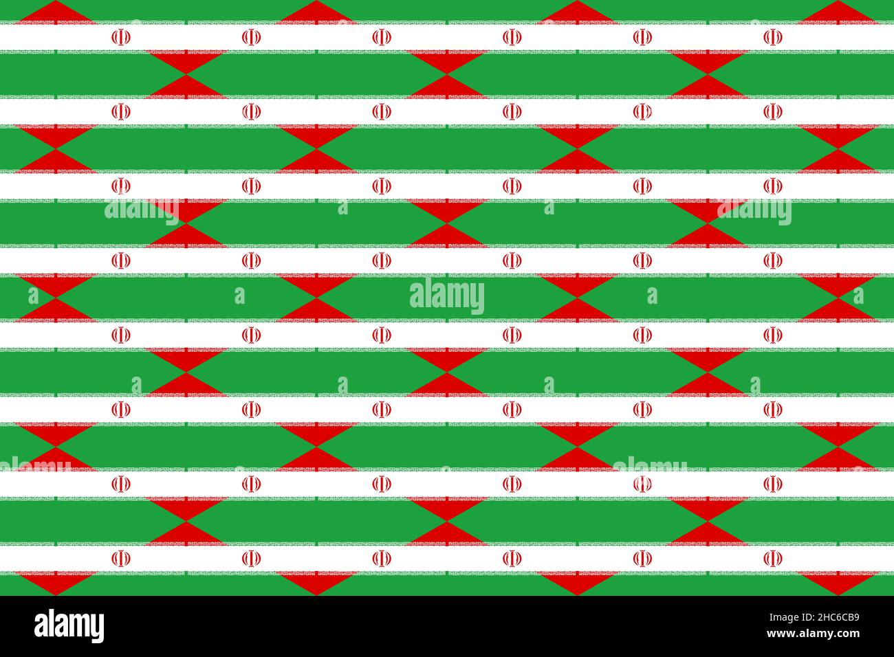Geometric pattern in the colors of the national flag of Iran. The ...