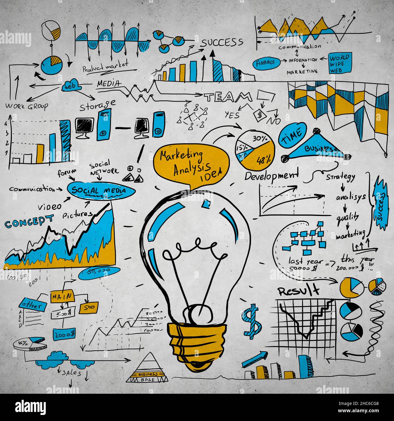 Sketch of some ideas Stock Photo - Alamy