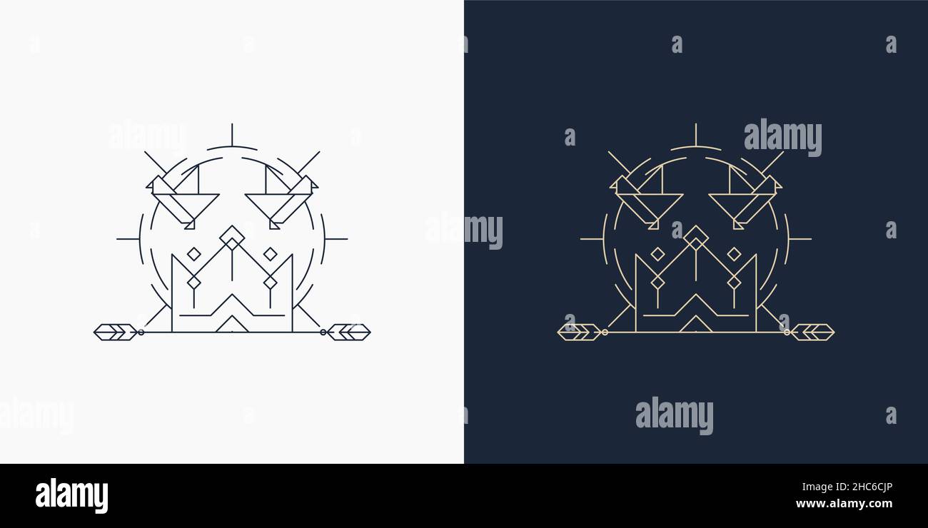 line are creative illustration and symbol for logo Stock Vector Image ...