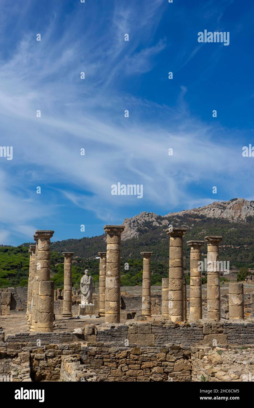 ruins of the ancient roman villa of baelo claudia in the natural park ...