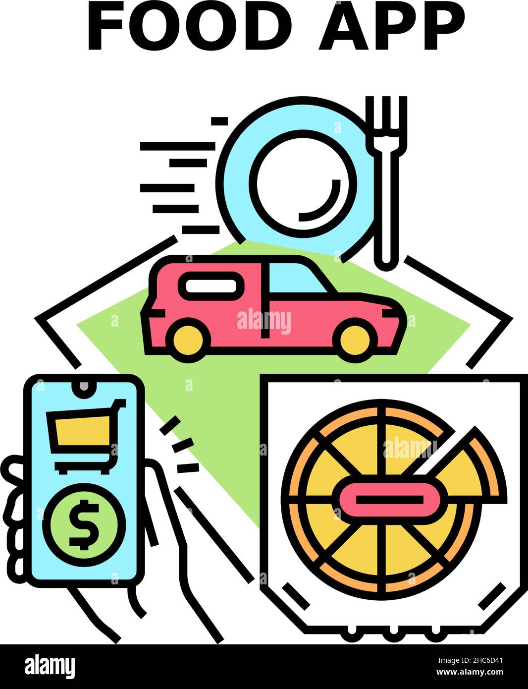 Food app icons vector illustrations Stock Vector Image & Art - Alamy