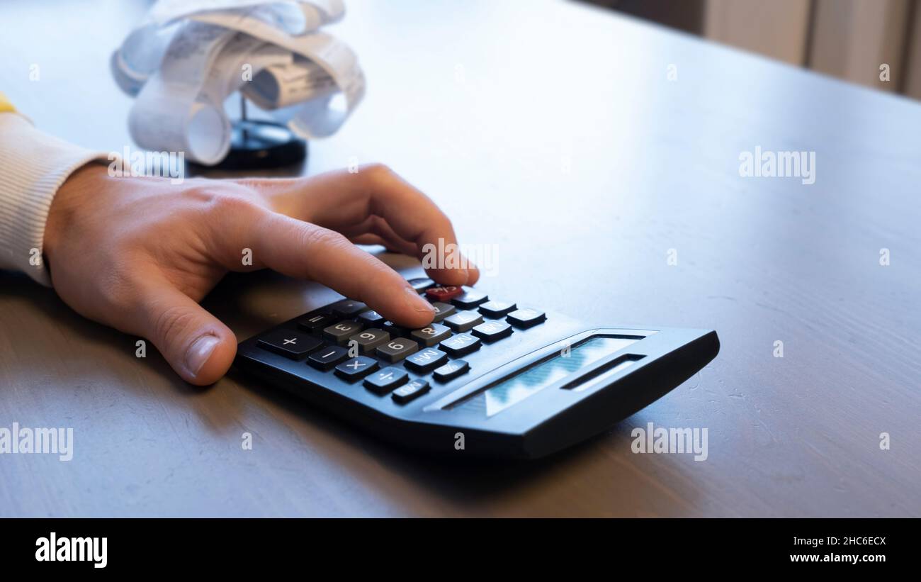businessman doing financial transaction in office at work Stock Photo ...