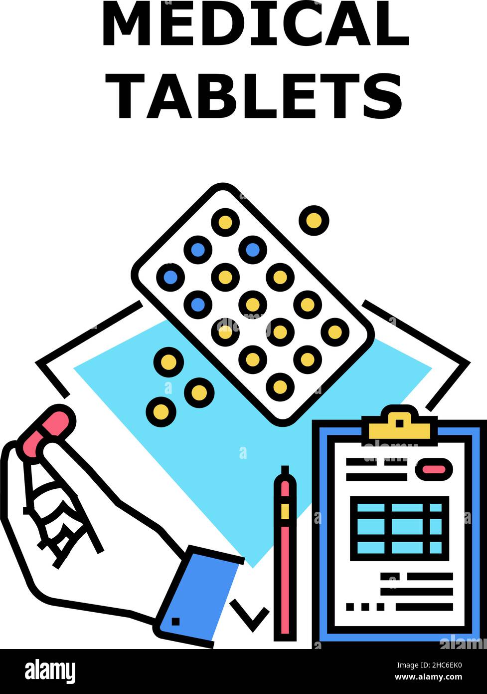 Medical tablets icon vector illustration Stock Vector Image & Art - Alamy