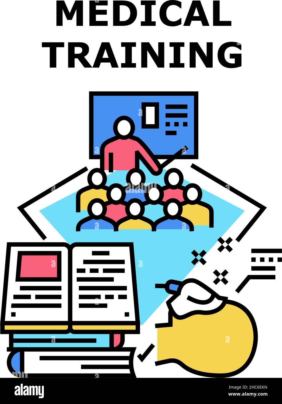 Medical training icon vector illustration Stock Vector Image & Art - Alamy