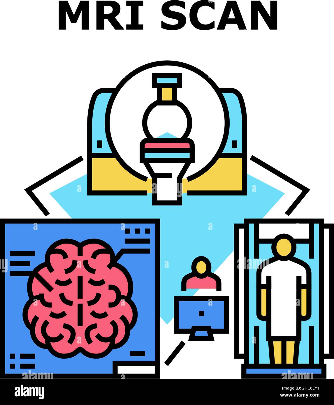 Mri scan icon vector illustration Stock Vector Image & Art - Alamy