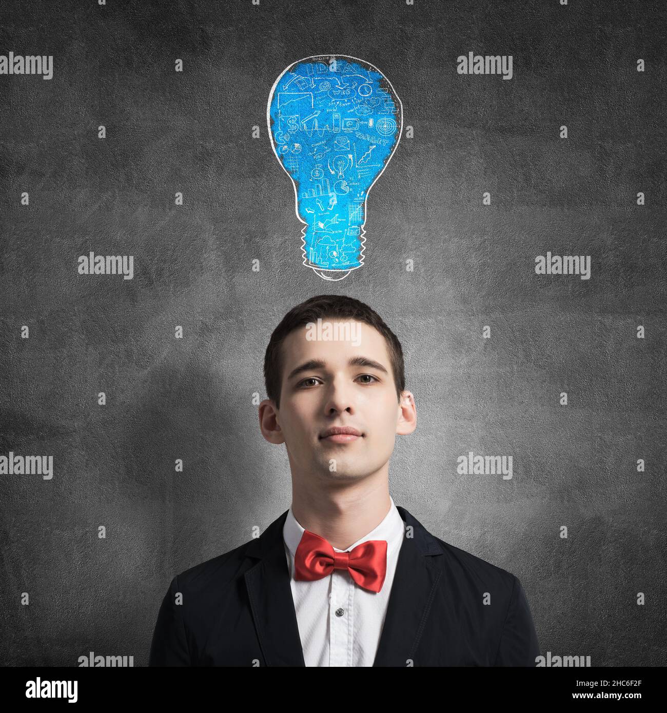 Creative ideas in head hi-res stock photography and images - Alamy