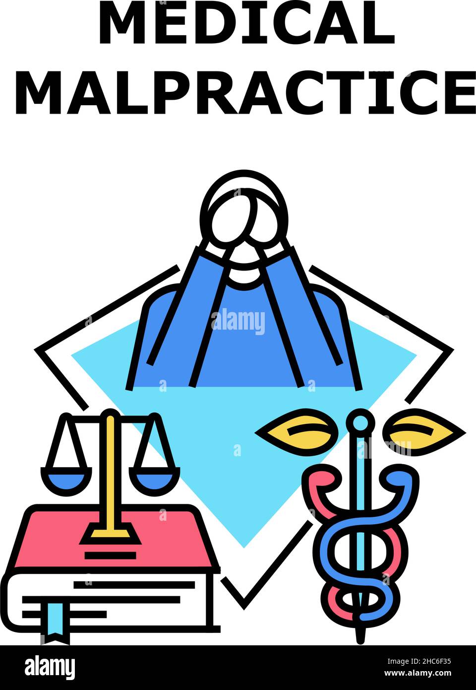 Medical malpractice icon vector illustration Stock Vector Image & Art ...