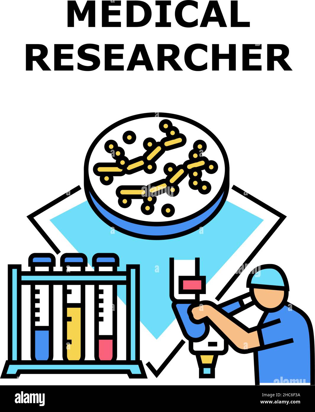 Medical researcher icon vector illustration Stock Vector Image & Art ...