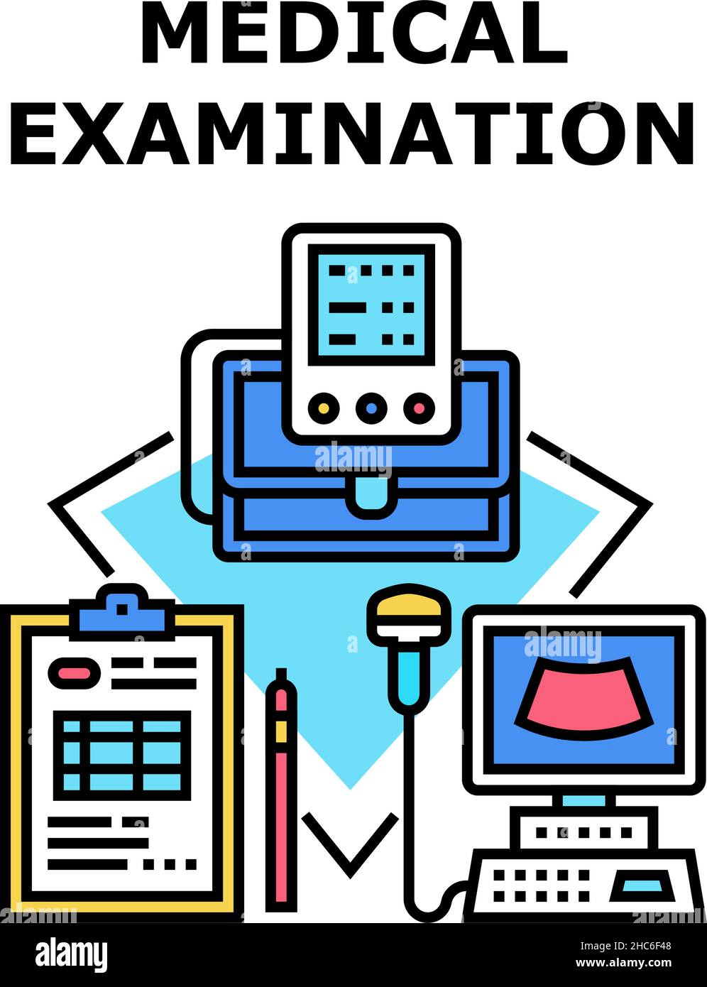 Medical examination icon vector illustration Stock Vector Image & Art - Alamy