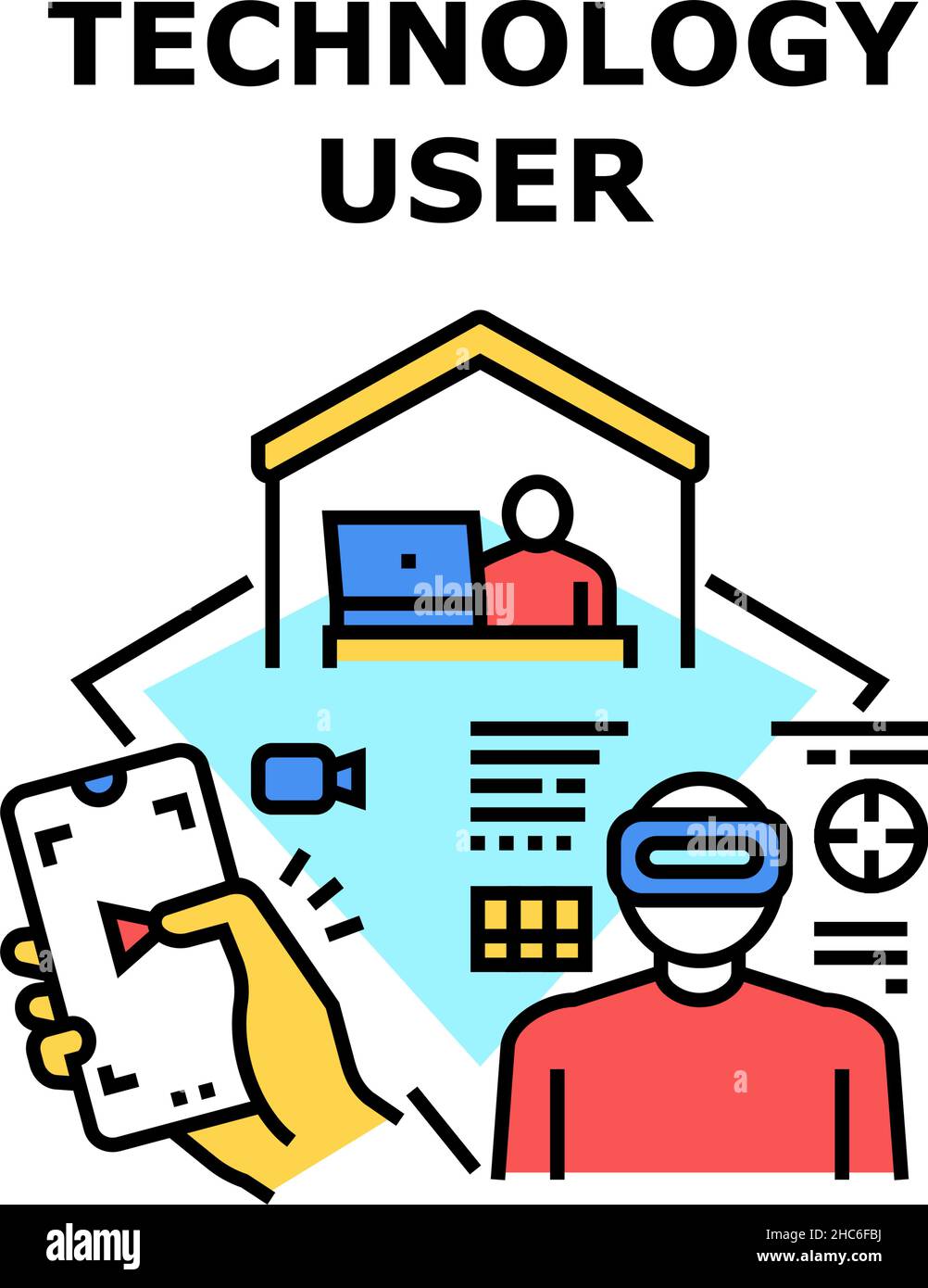 Technology user icon vector illustration Stock Vector Image & Art - Alamy